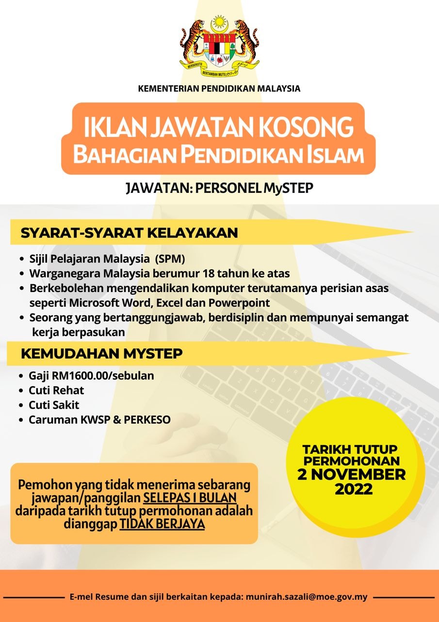 Iklan Jawatan Kementerian Pendidikan Malaysia (KPM) • Portal Kerja Kosong Graduan