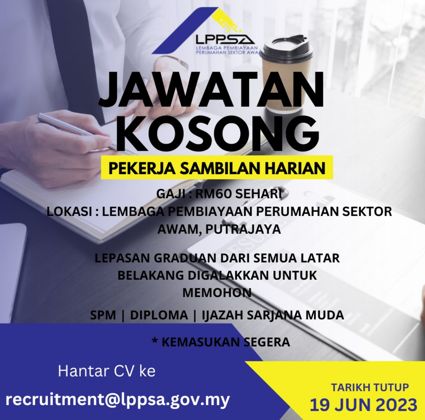 Iklan Jawatan Kosong Lembaga Pembiayaan Perumahan Sektor Awam (LPPSA) • Portal Kerja Kosong Graduan
