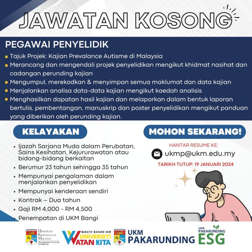 Iklan Jawatan Kosong Universiti Kebangsaan Malaysia (UKM) • Portal Kerja Kosong Graduan