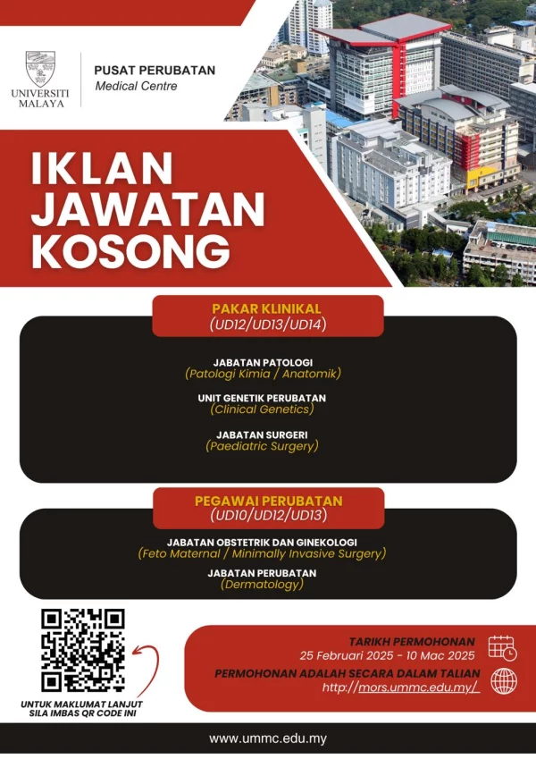Iklan Jawatan Kosong Pusat Perubatan Universiti Malaya (PPUM) • Portal ...
