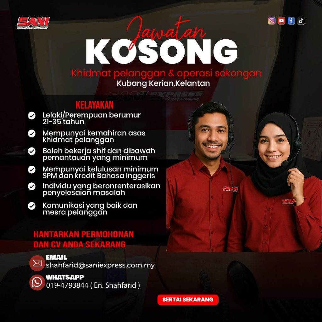 Iklan Jawatan Kosong Sani Express • Portal Kerja Kosong Graduan